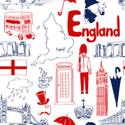 Cartoon london sights england Royalty Free Vector Image