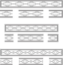 Decorative bands Royalty Free Vector Image - VectorStock