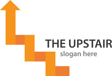 Upstair logo Royalty Free Vector Image - VectorStock