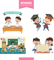 Children education concept Royalty Free Vector Image
