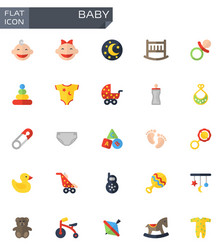 Set of baby icons for your design Royalty Free Vector Image