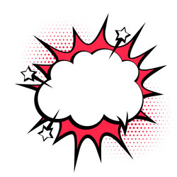 Eye catching blank dialog box comic background Vector Image