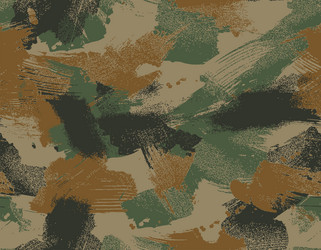 Brush stroke seamless camouflage print Royalty Free Vector
