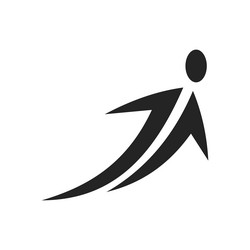 Movement logo template isolated brand identity Vector Image