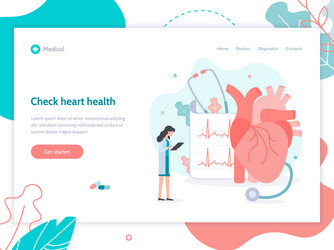 Heart health Royalty Free Vector Image - VectorStock