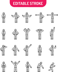 Stick Figure Poses Line Vector Images (over 380)