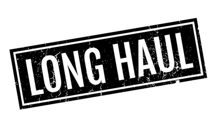Long haul rubber stamp Royalty Free Vector Image
