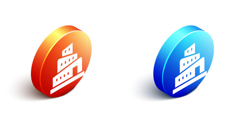 Isometric babel tower bible story icon isolated Vector Image
