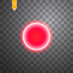 Red round frame shining circle banner isolated Vector Image