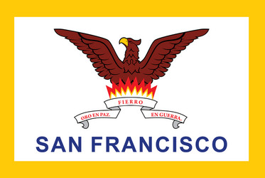 San francisco flag Royalty Free Vector Image - VectorStock