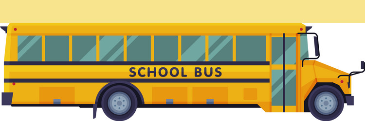 School bus cartoon Royalty Free Vector Image - VectorStock