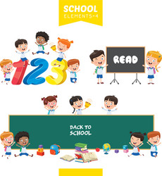 Education elements Royalty Free Vector Image - VectorStock