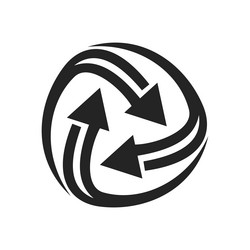 Movement logo template isolated brand identity Vector Image