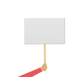 Protester banner concept Royalty Free Vector Image