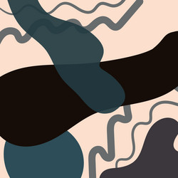 Semicircle patterned doodle background Royalty Free Vector