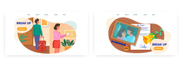 Couple Break Up Vector Images (over 840)