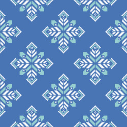 Winter seamless navy blue pattern Royalty Free Vector Image