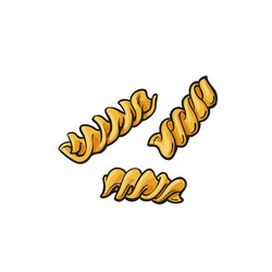 Pasta Rotini Fusilli Vector Images (52)