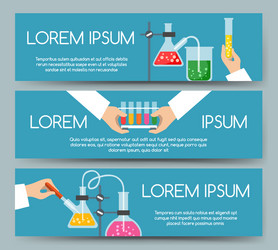 Diagnostic laboratory poster with lab equipments Vector Image