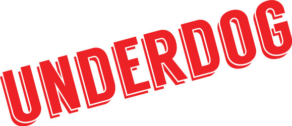 Underdog rubber stamp Royalty Free Vector Image