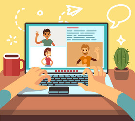 Virtual Conference Call Vector Images (over 7,100)