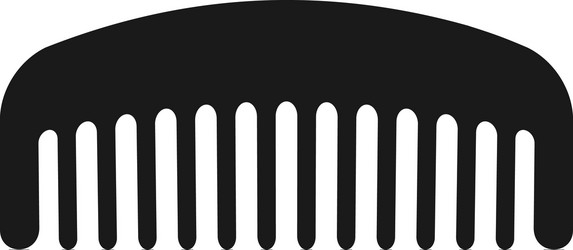 Comb graphic design template isolated Royalty Free Vector