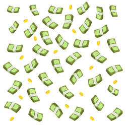 Money falling business concept dollars banknotes Vector Image
