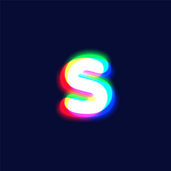 Light Effect Alphabet Letter S Vector Images (77)