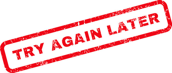 Try again rubber stamp Royalty Free Vector Image
