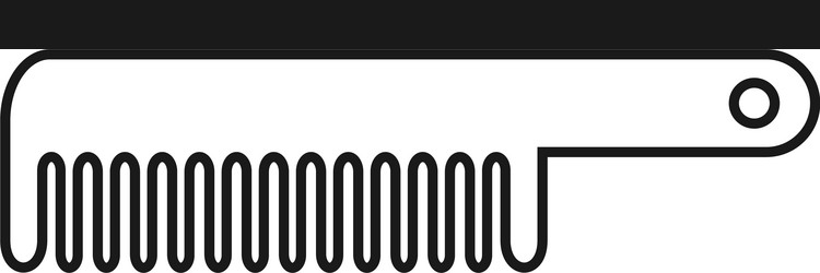 Comb graphic design template isolated Royalty Free Vector