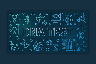 Human genome map dna test sequence barcoding big Vector Image