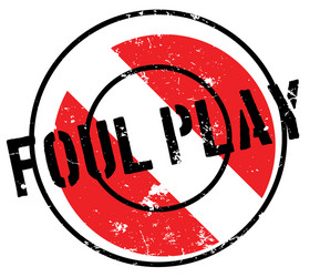Foul play stamp typographic stamp Royalty Free Vector Image