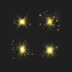 Light gold effect glow Royalty Free Vector Image