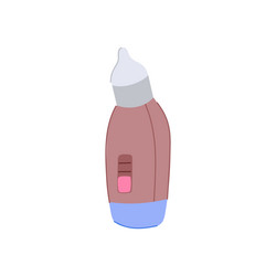 Flu nasal aspirator cartoon Royalty Free Vector Image