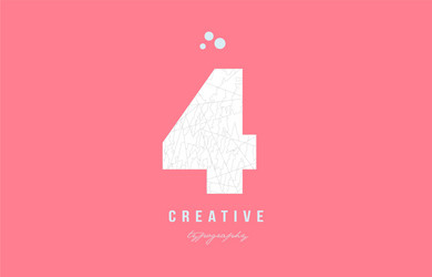 Pink Number 4 Vector Images (over 720)