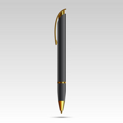 Golden pen Royalty Free Vector Image - VectorStock