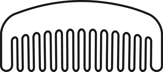 Comb graphic design template isolated Royalty Free Vector