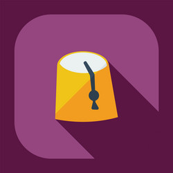Flat modern design with shadow icons arabic cap Vector Image