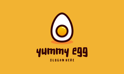 Fresh egg logo template designs yummy egg logo Vector Image