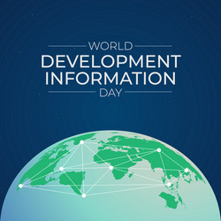 Flyers promoting world development information Vector Image