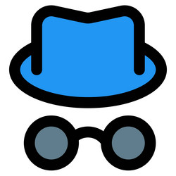 Hacker with head cap and spectacles Royalty Free Vector