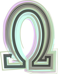 Omega Alphabet Isolated Vector Images (over 230)