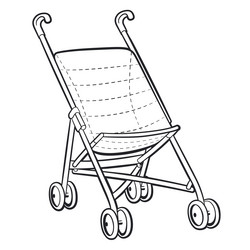 Stroller cartoon isolated design Royalty Free Vector Image