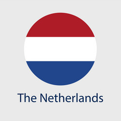Netherlands flag icon dutch flag Royalty Free Vector Image