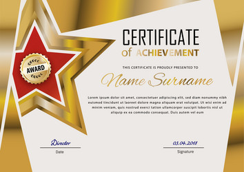 Certificate Red Star Vector Images (over 2,400)