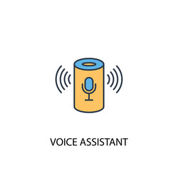Voice id recognition technology line Royalty Free Vector