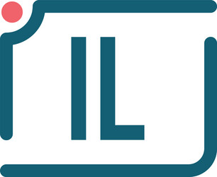 Initial letter li circle triangle logo design Vector Image