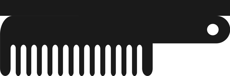 Comb graphic design template isolated Royalty Free Vector