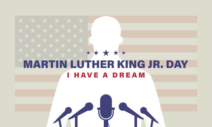 Martin luther king jr day background banner Vector Image
