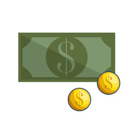 Money-related objects design Royalty Free Vector Image